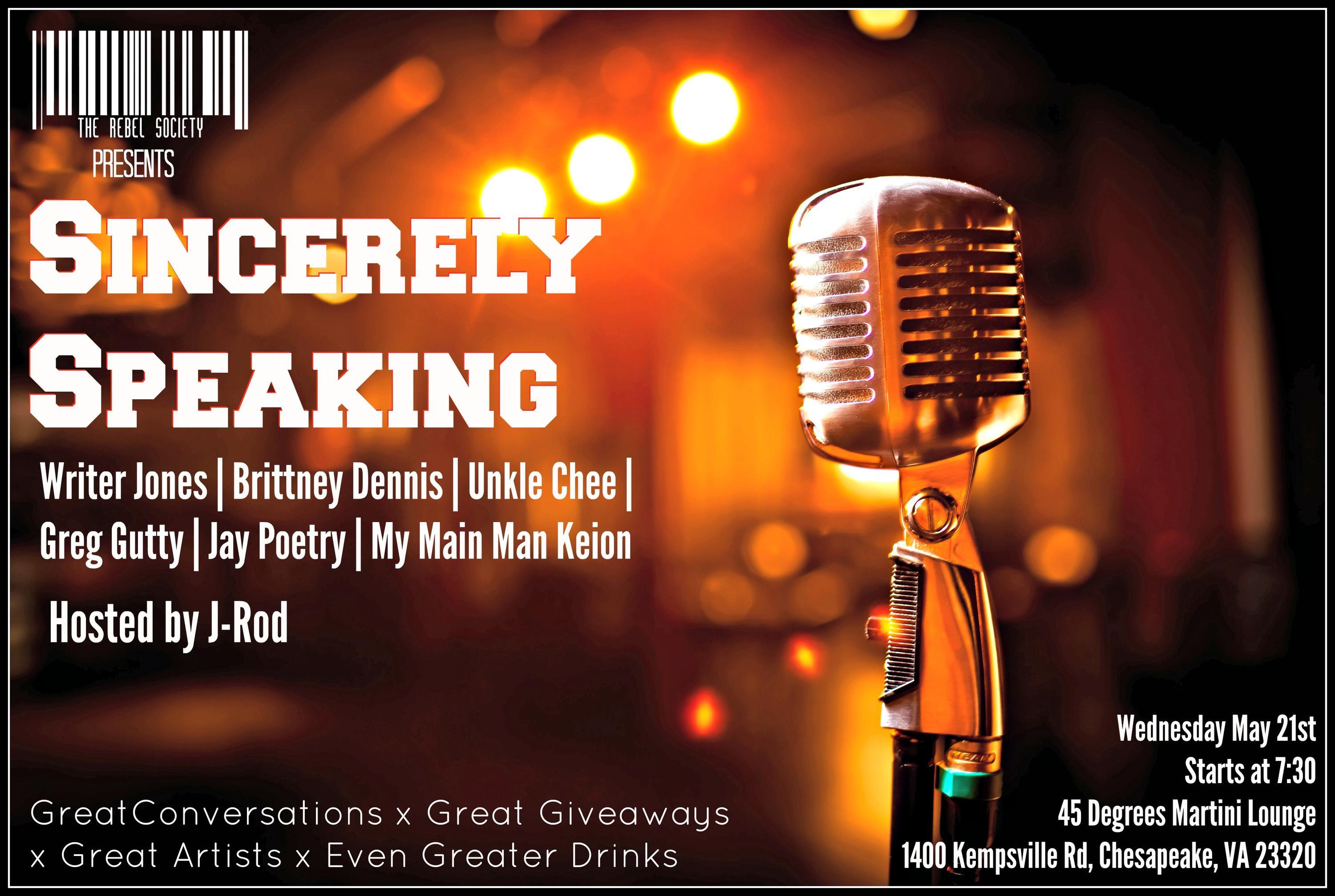 Sincerely Speaking Splash Sincerely Speaking Splash