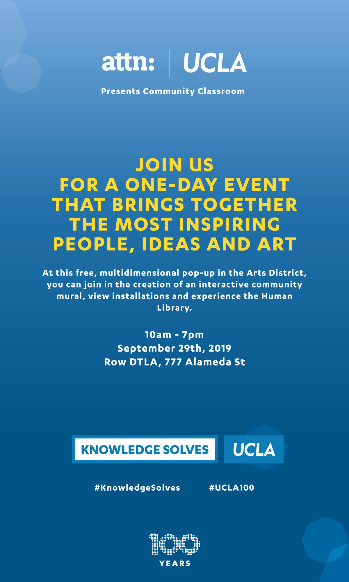 ATTN: x UCLA Presents Community Classroom - Splash