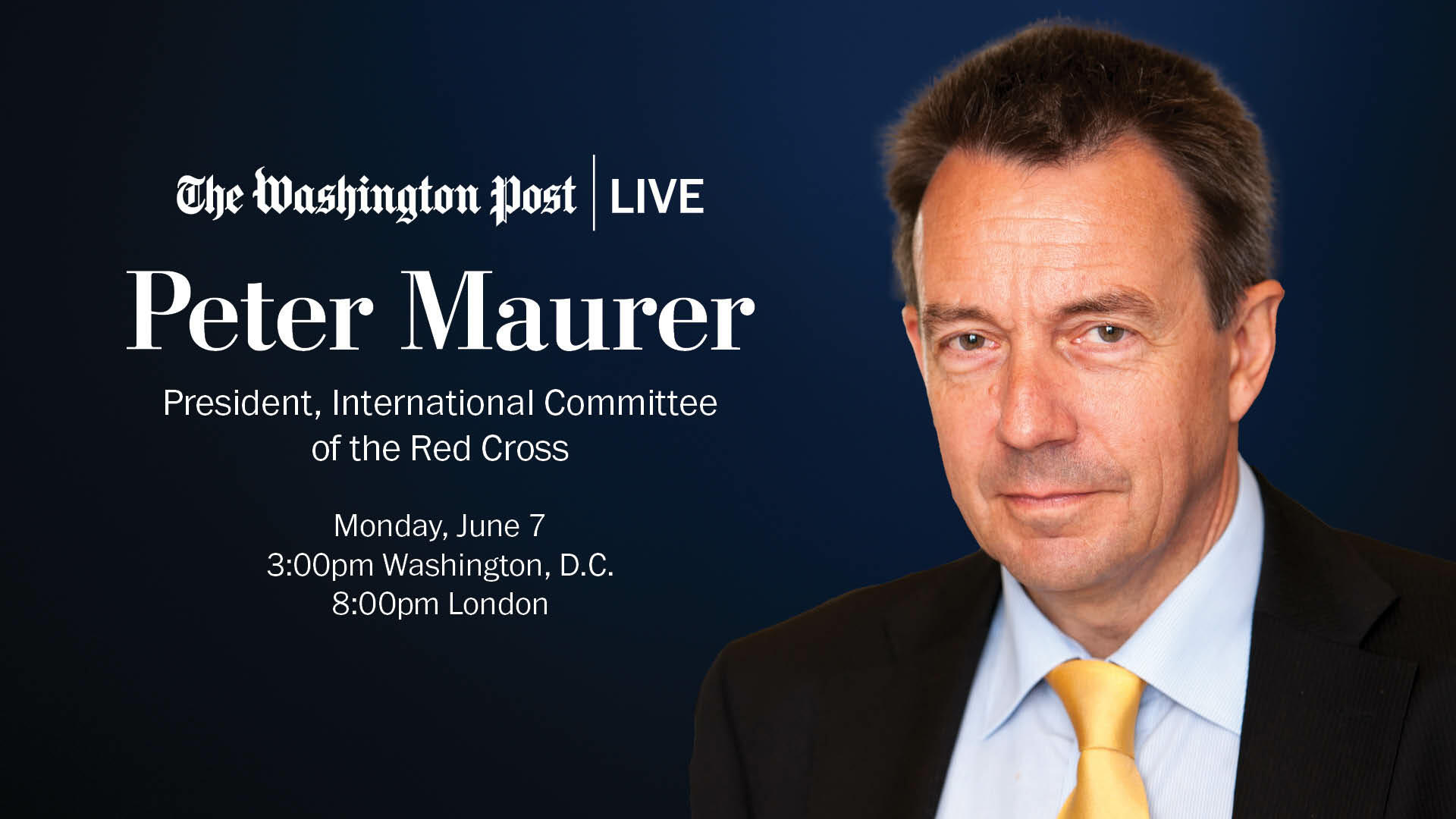 Peter Maurer, President, International Committee of the Red Cross