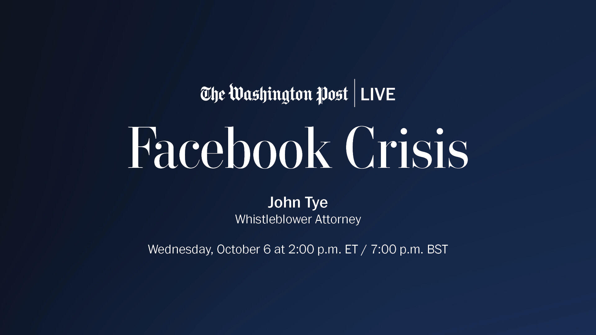 Facebook Crisis: Interview with John Tye, Whistleblower Attorney