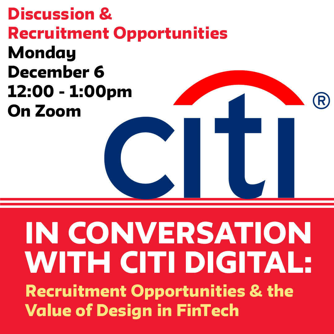ONLINE | In Conversation with Citi Digital: The Value of Design in FinTech