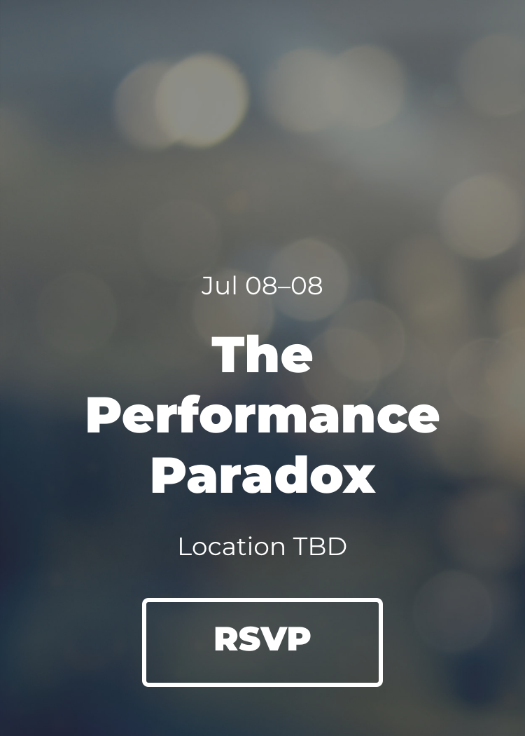 The Performance Paradox