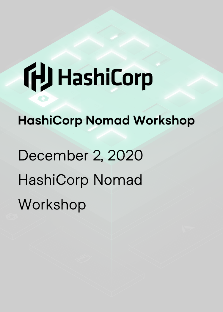HashiCorp Nomad Workshopワークショップ