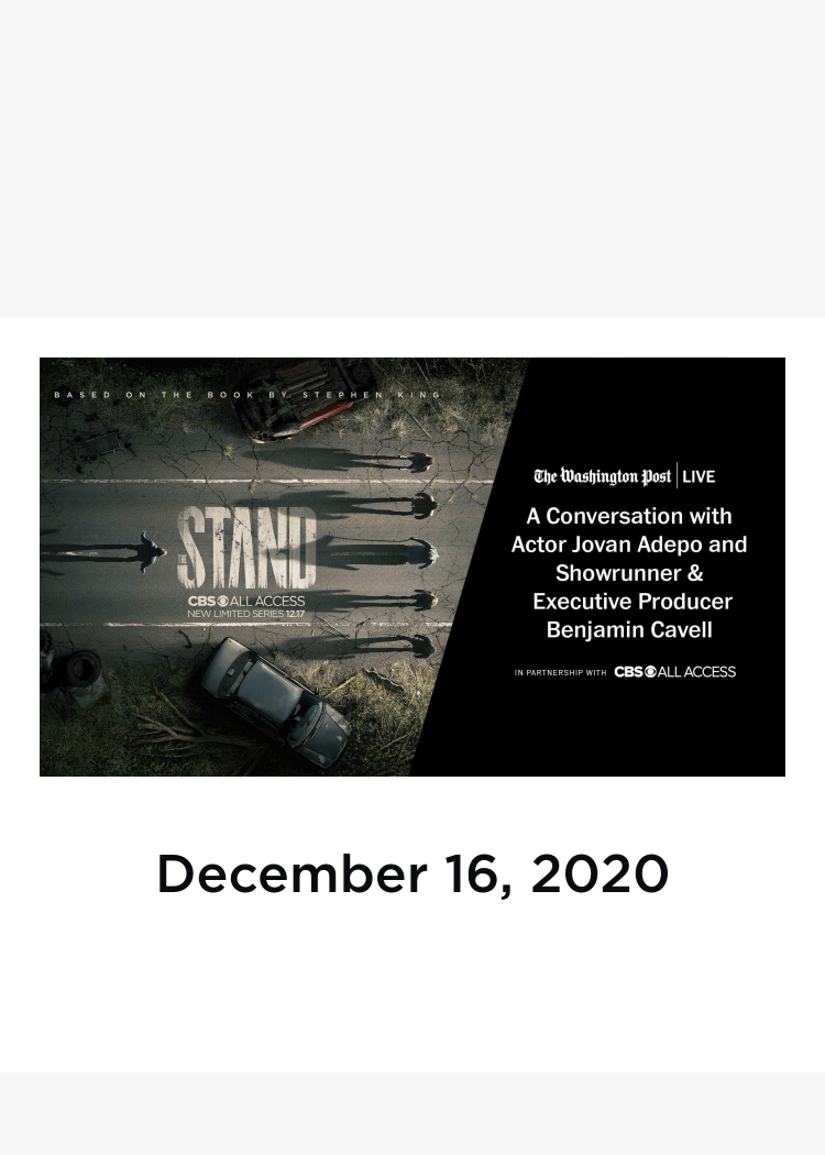 "THE STAND": A Conversation with Actor Jovan Adepo and Executive ...