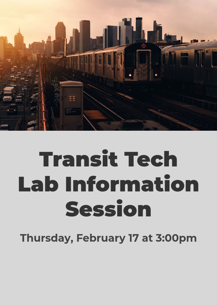 Transit Tech Lab Information Session - Splash