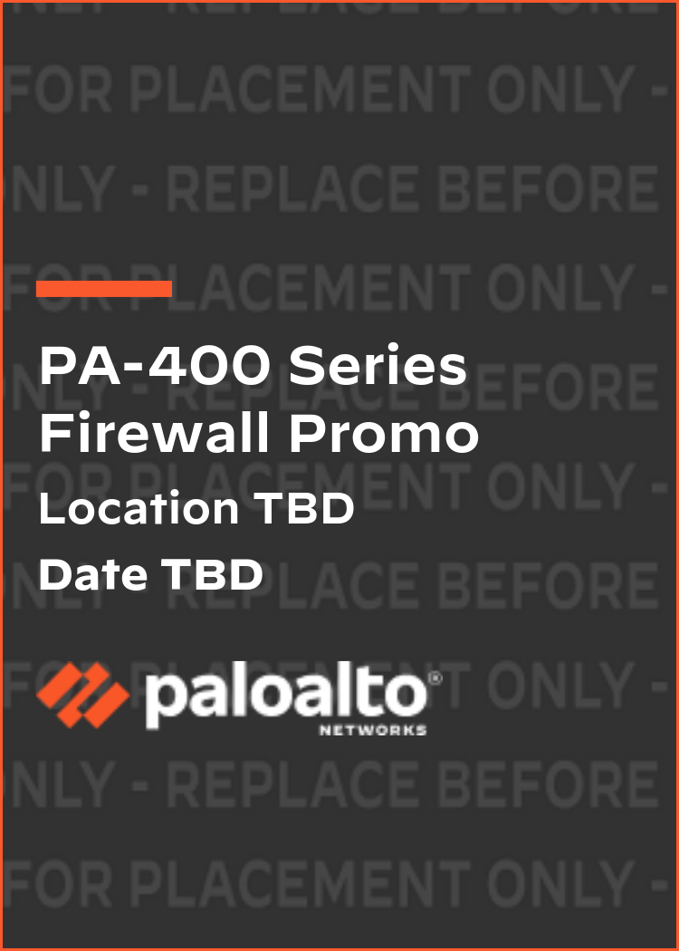 PA-400 Series Firewall Promo