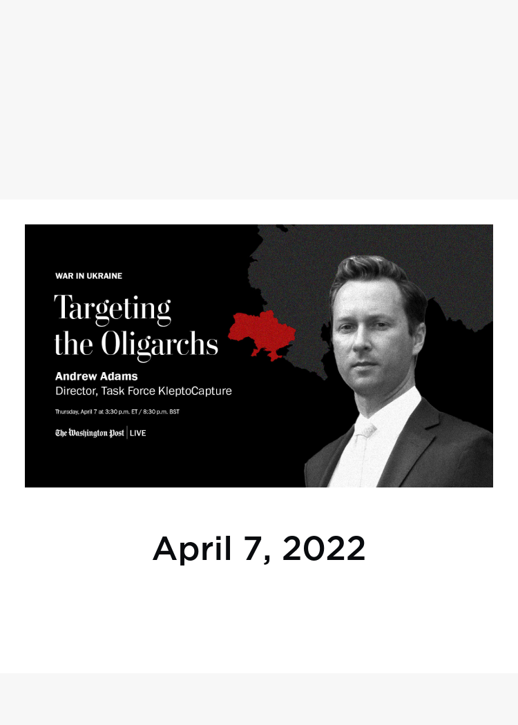 War in Ukraine: Targeting the Oligarchs with Task Force KleptoCapture ...