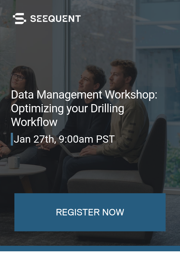 Data Management Workshop: Optimizing your Drilling Workflow