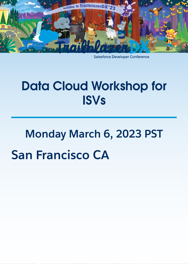 Data Cloud (Salesforce CDP) Workshop for ISVs