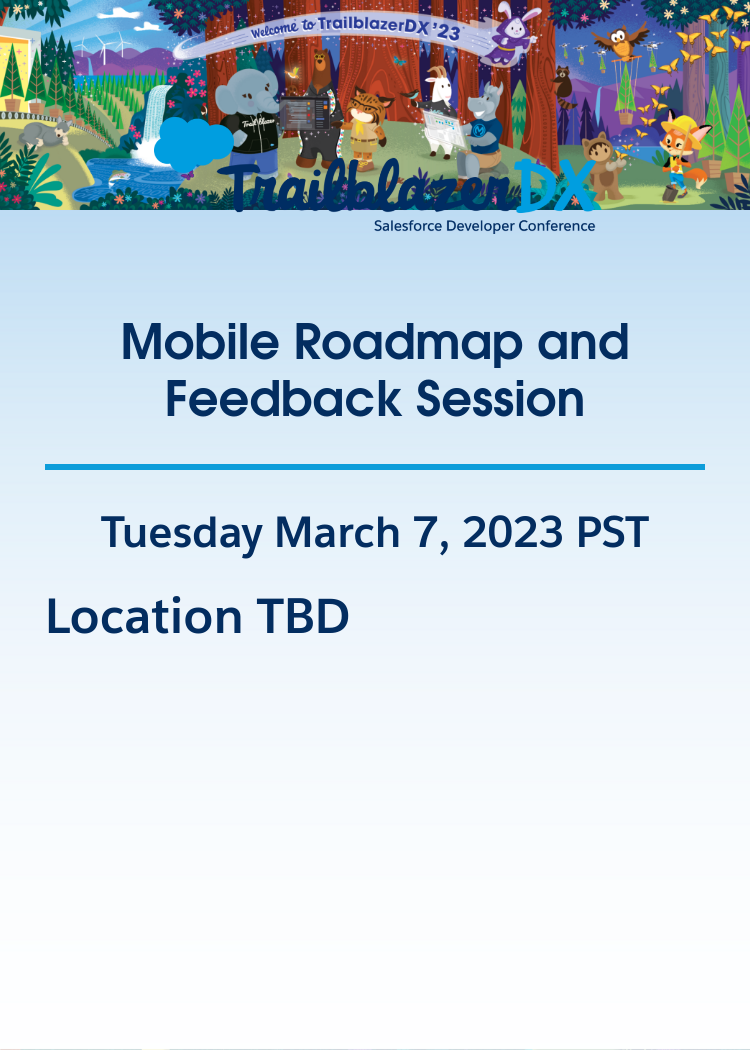 Mobile Roadmap and Feedback Session