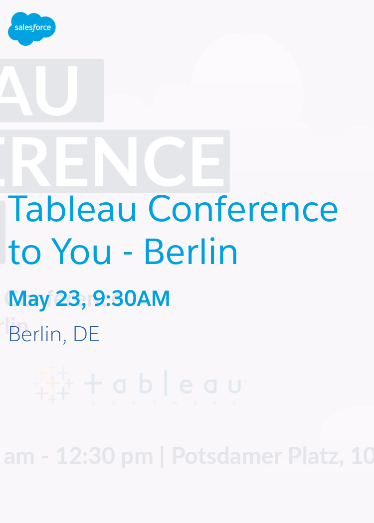 Tableau Conference to You - Berlin