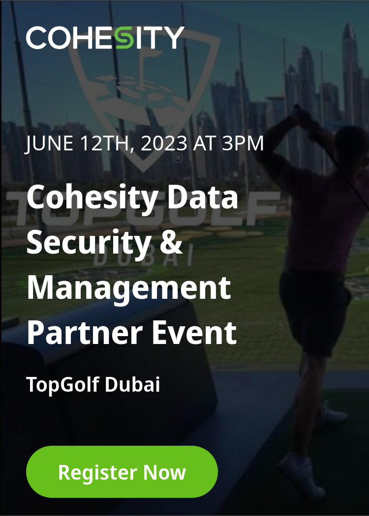 Cohesity Data Security & Management Partner Event