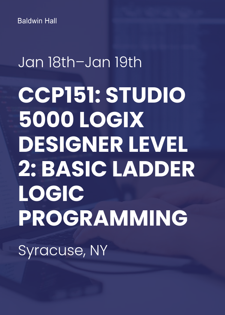 CCP151: Studio 5000 Logix Designer Level 2: Basic Ladder Logic Programming