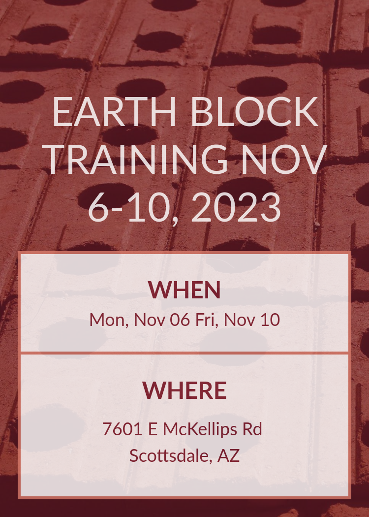 Earth Block Training Nov 6-10, 2023 - Splash