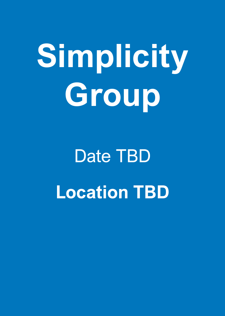 Simplicity Group Default Event Page