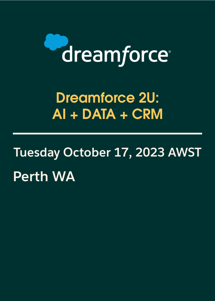 Dreamforce 2U: AI + DATA + CRM