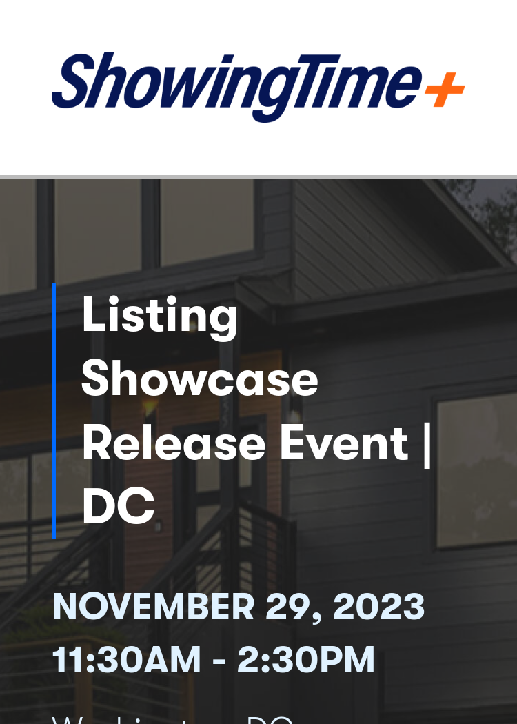Listing Showcase Release Event | DC