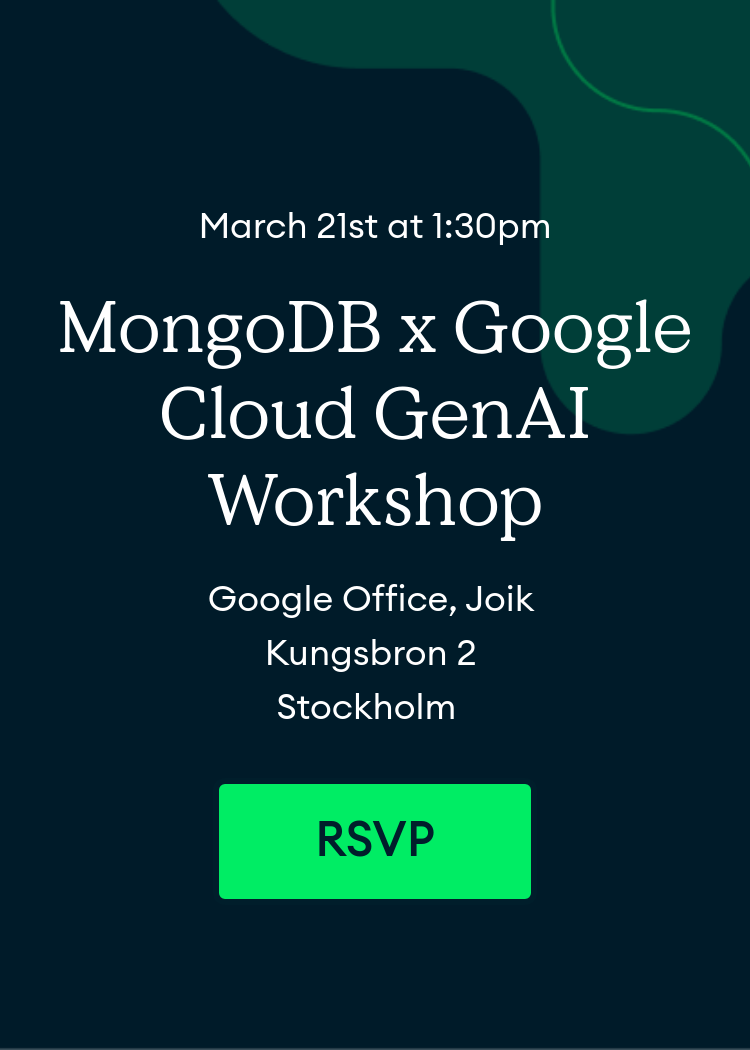 MongoDB x Google Cloud GenAI Workshop