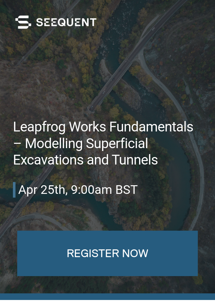 Leapfrog Works Fundamentals – Modelling Superficial Excavations and Tunnels