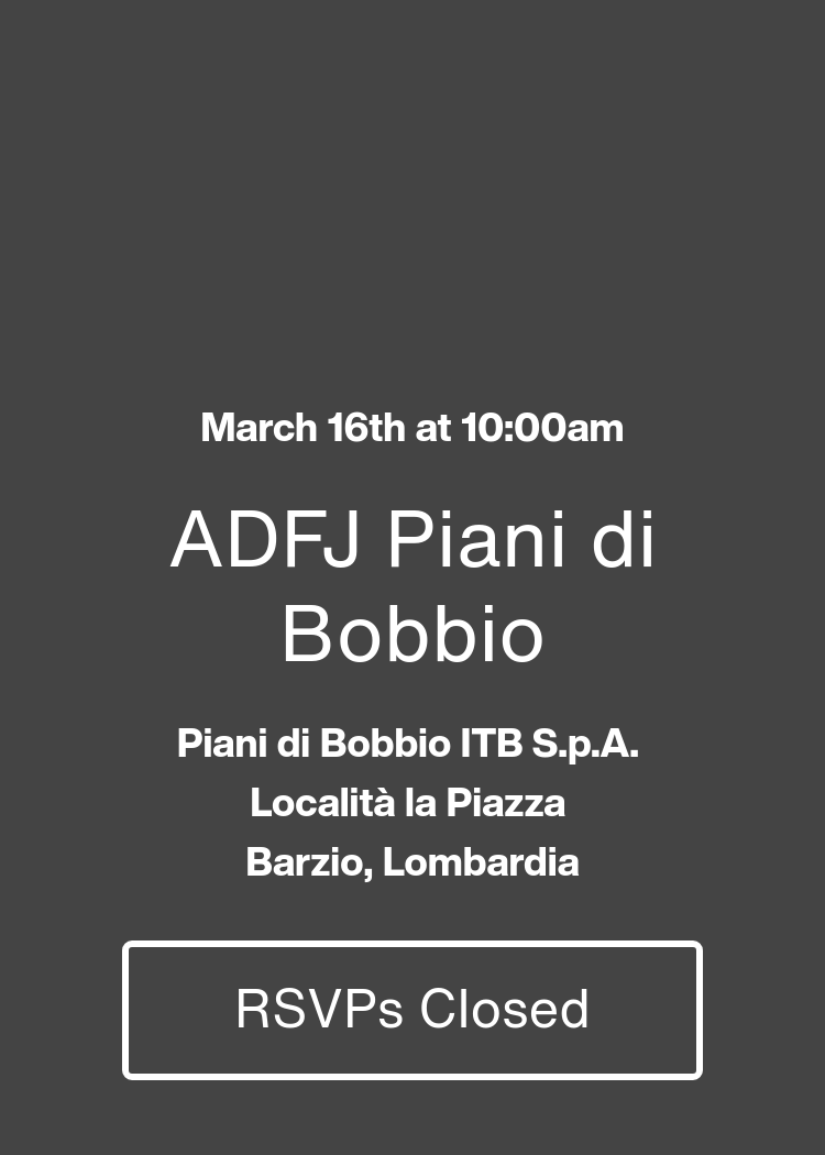 ADFJ Piani di Bobbio