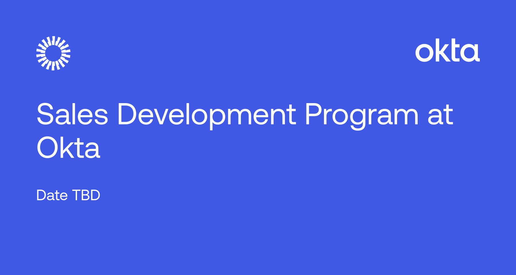 Okta Sales Development Program