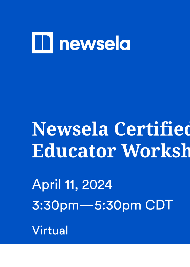 Newsela Certified Educator Workshop