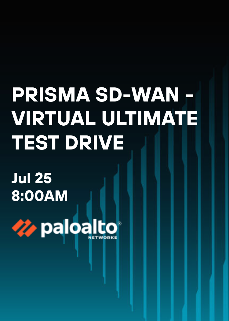 Prisma SD-WAN - Virtual Ultimate Test Drive