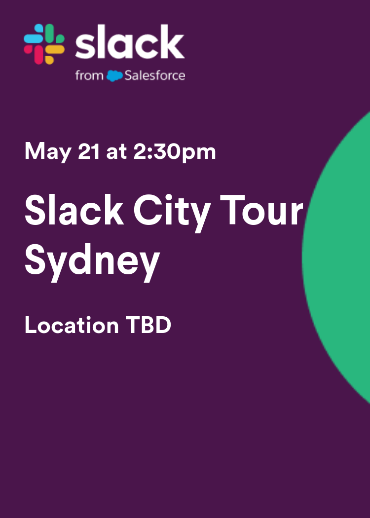 Slack City Tour Sydney