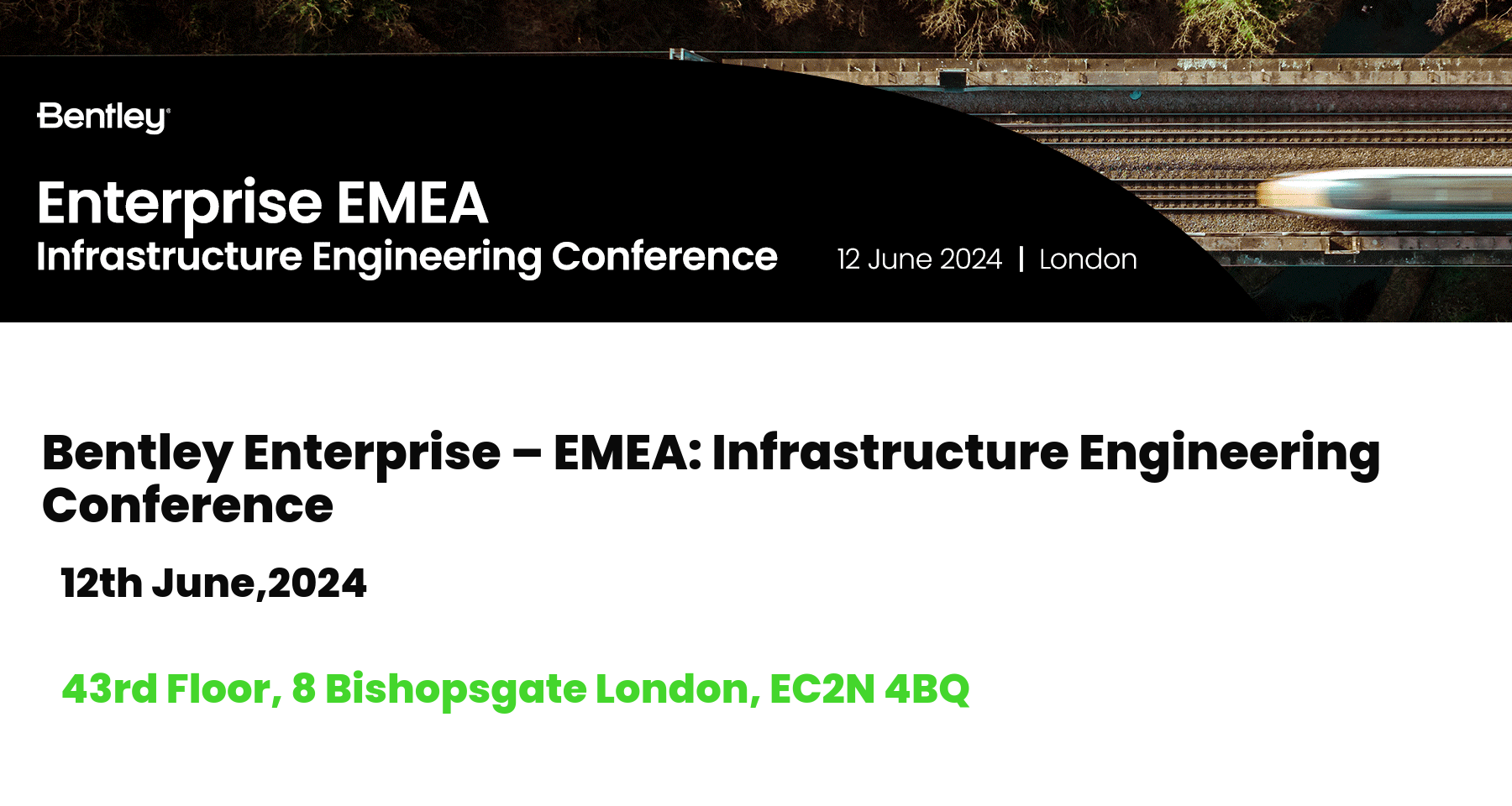 Bentley Enterprise – EMEA: Infrastructure Engineering Conference