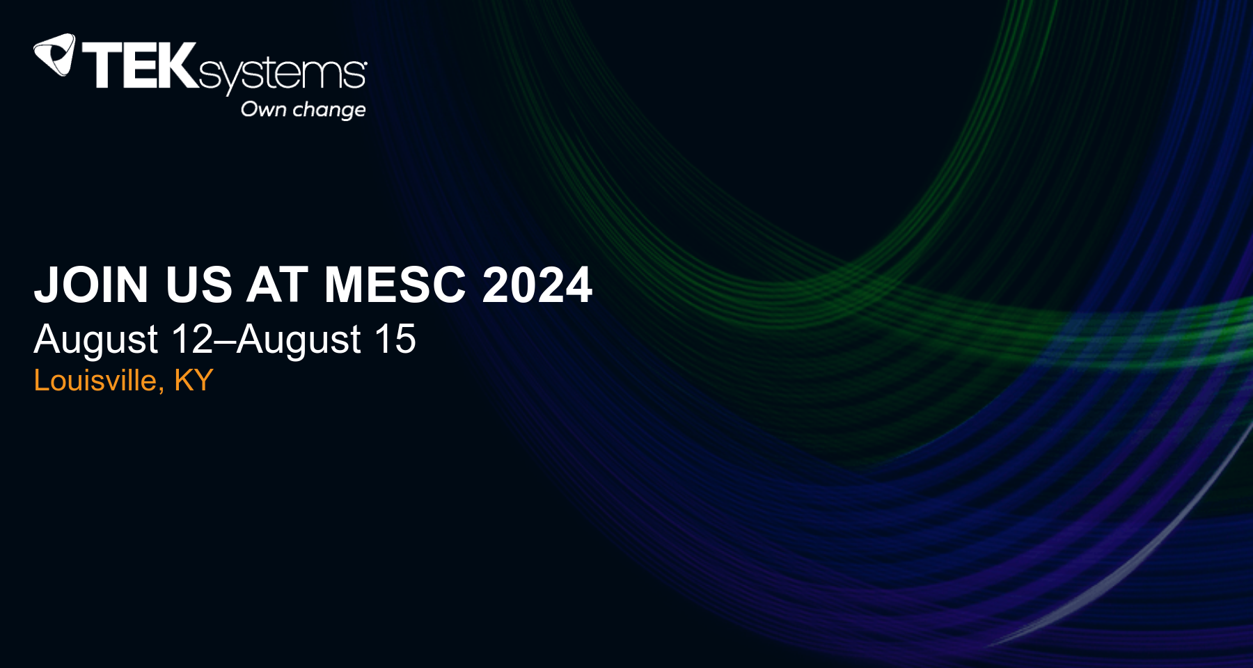Join us at MESC 2024