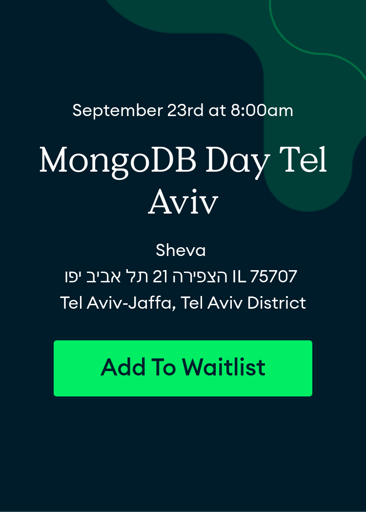 MongoDB Day Tel Aviv