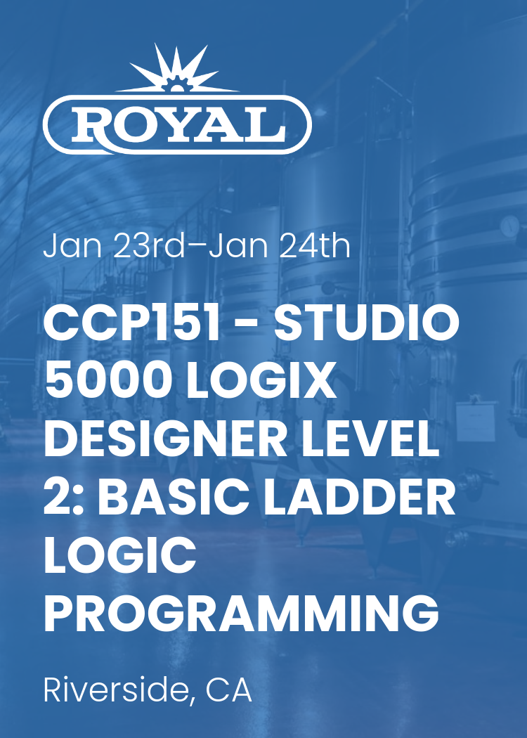 CCP151 - Studio 5000 Logix Designer Level 2: Basic Ladder Logic Programming