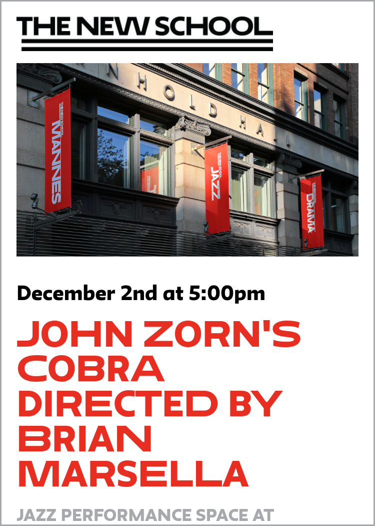 John Zorn's COBRA Directed by Brian Marsella