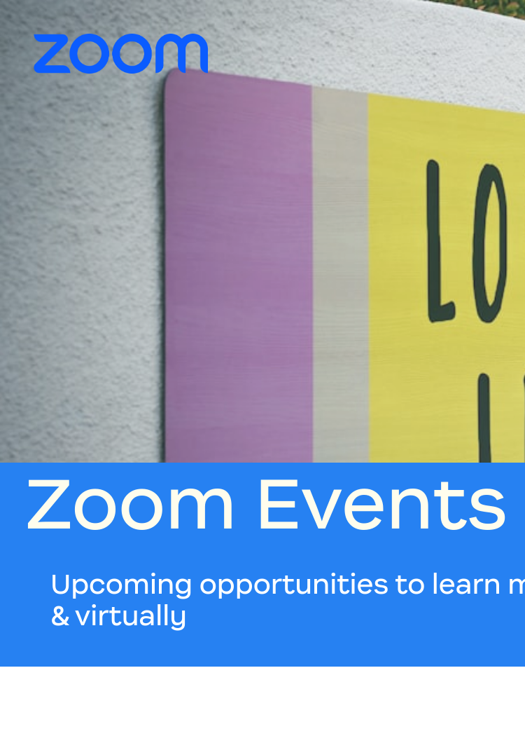 Zoom Events for Education