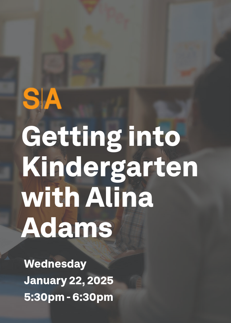 Getting into Kindergarten with Alina Adams