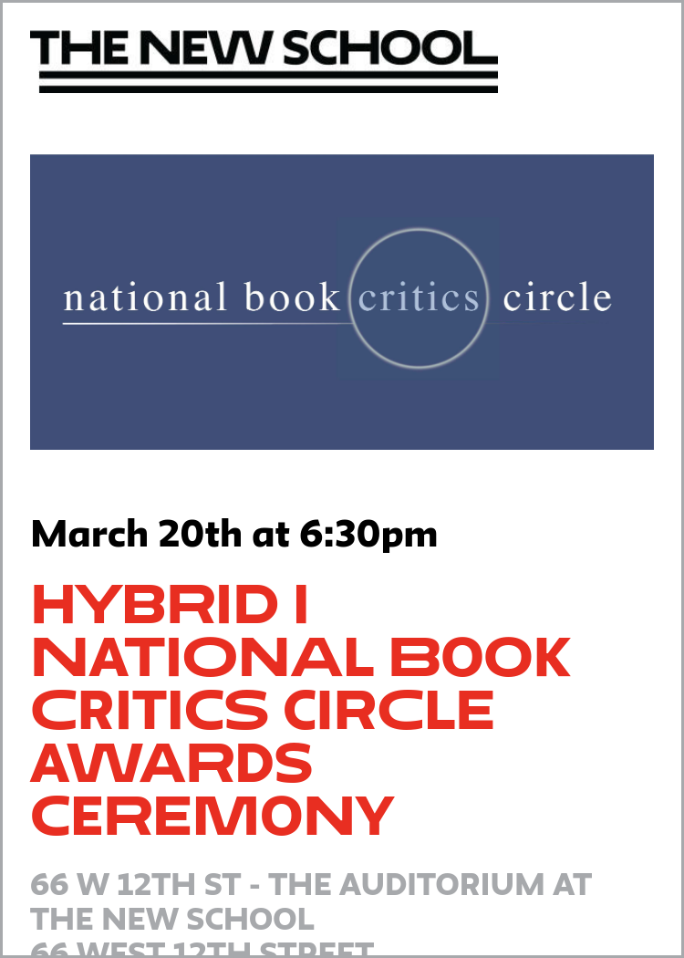 HYBRID I National Book Critics Circle Awards Ceremony