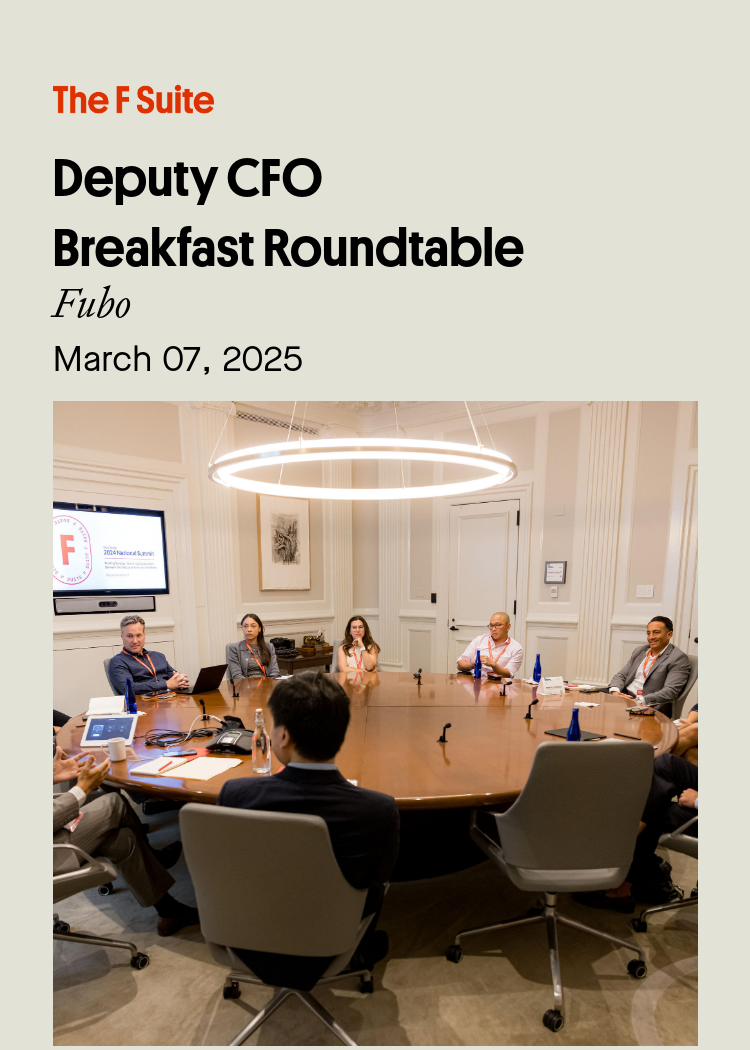 Deputy CFO Breakfast Roundtable
