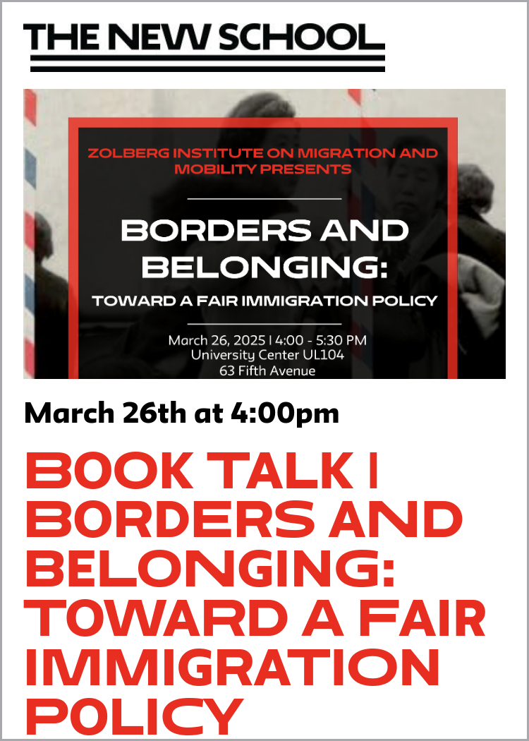 Book Talk | Borders and Belonging: Toward a Fair Immigration Policy