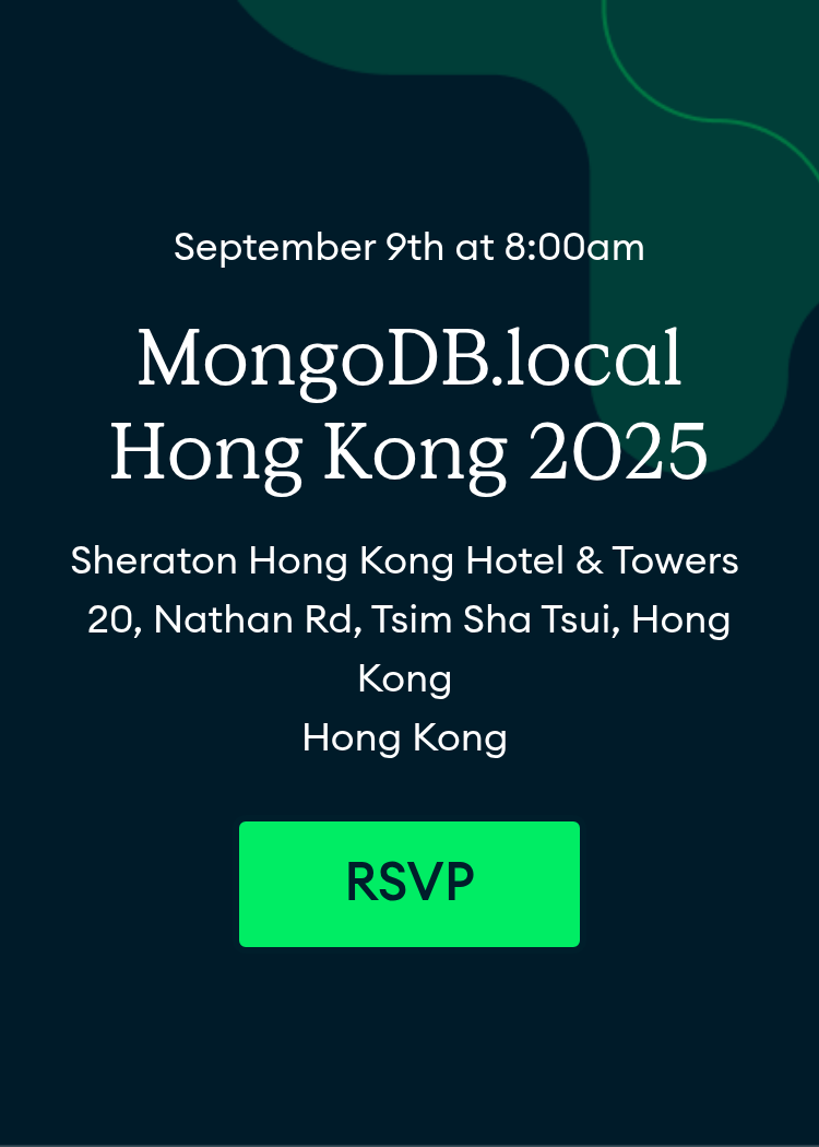 MongoDB.local Hong Kong 2025