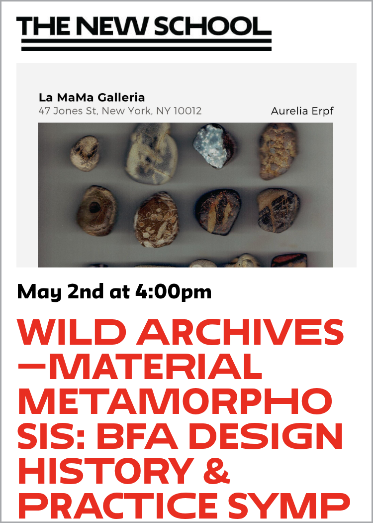 Wild Archives—Material Metamorphosis: BFA Design History & Practice ...