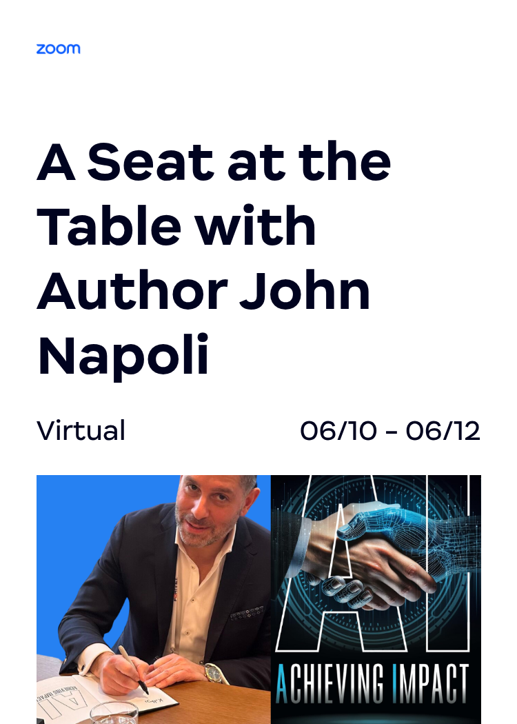 A Seat at the Table with Author John Napoli