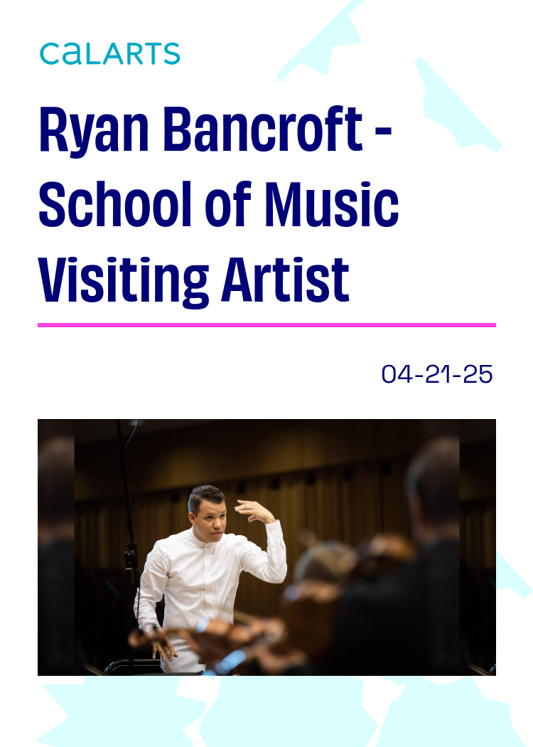 Ryan Bancroft - School of Music Visiting Artist