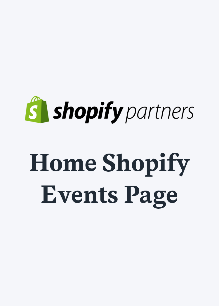 Home Shopify Events Page