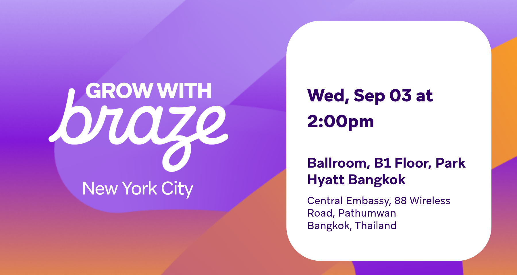Grow with Braze Bangkok