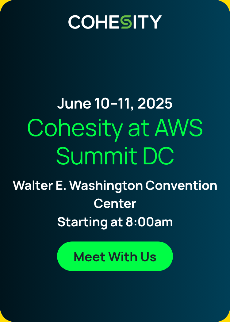 Cohesity at AWS Summit DC