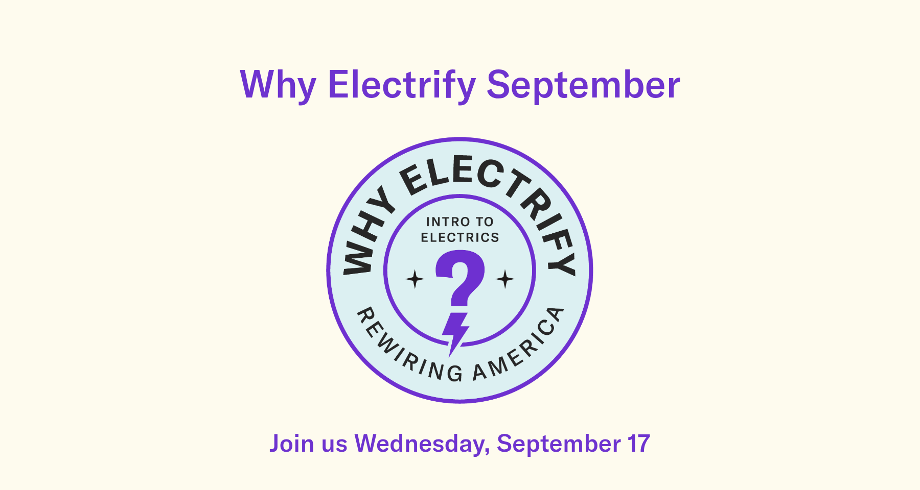 Why Electrify September