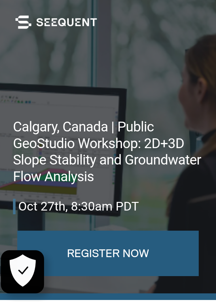 Calgary, Canada | Public GeoStudio Workshop: 2D+3D Slope Stability and ...