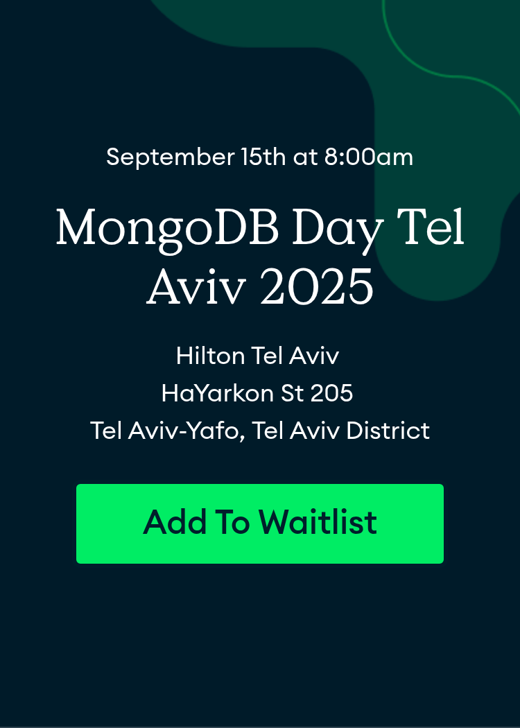 MongoDB Day Tel Aviv 2025