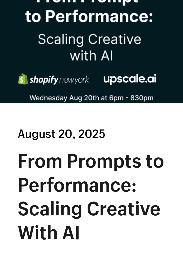 From Prompts to Performance: Scaling Creative With AI