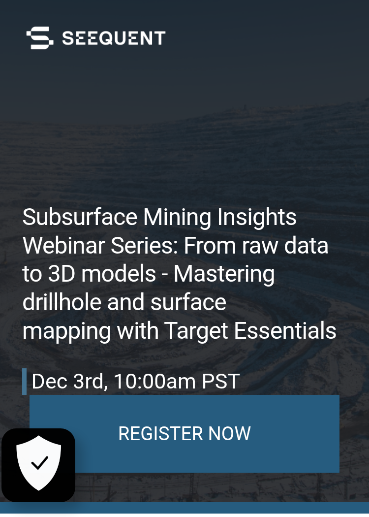 Subsurface Mining Insights Webinar Series: From raw data to 3D models ...